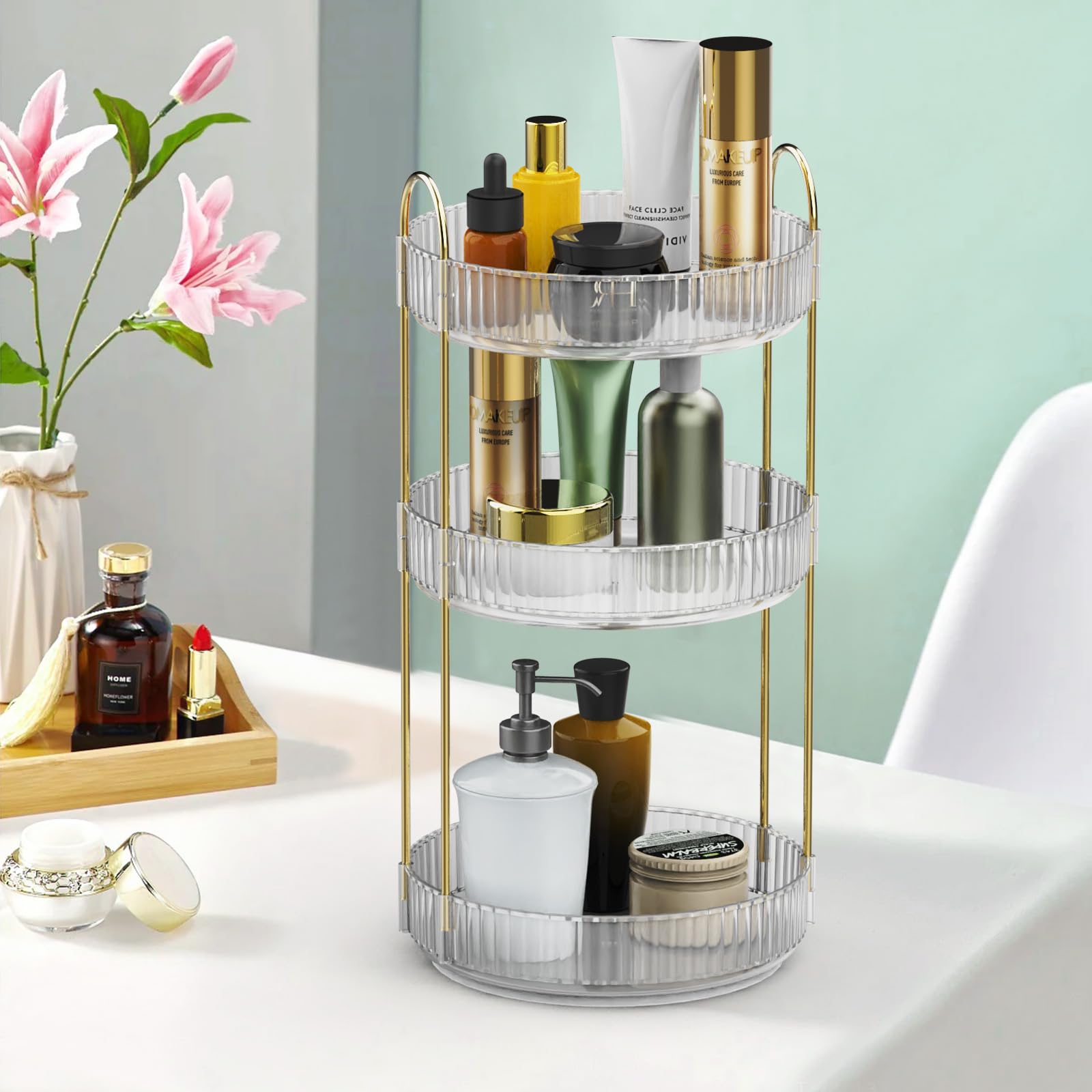 Kssvzz 360 Rotating Makeup Organiser, Perfume Organiser, Spinning ...