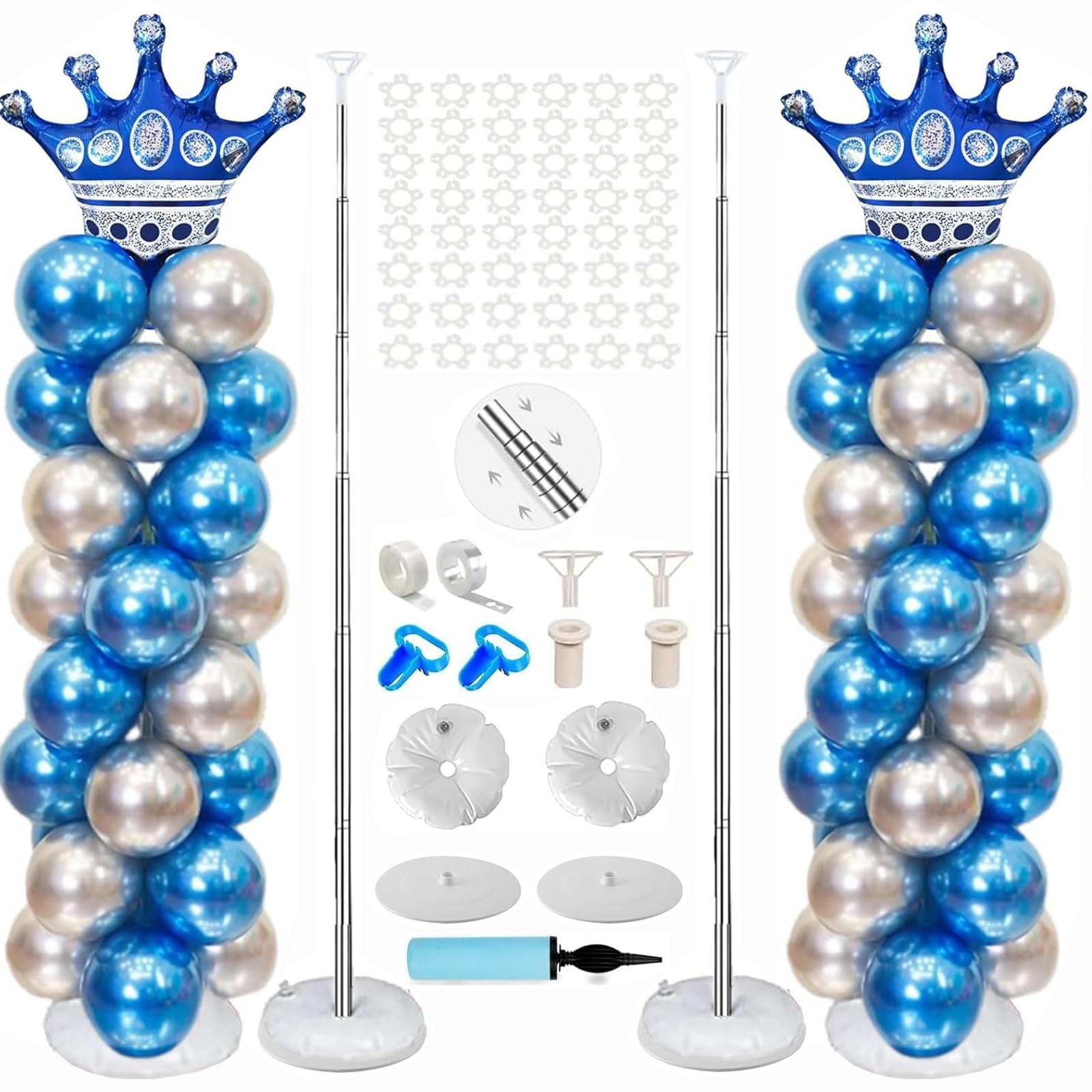 Amazon.com: Kaucytue Balloon Column Kit Set of 2, Adjustable 7 Feet ...