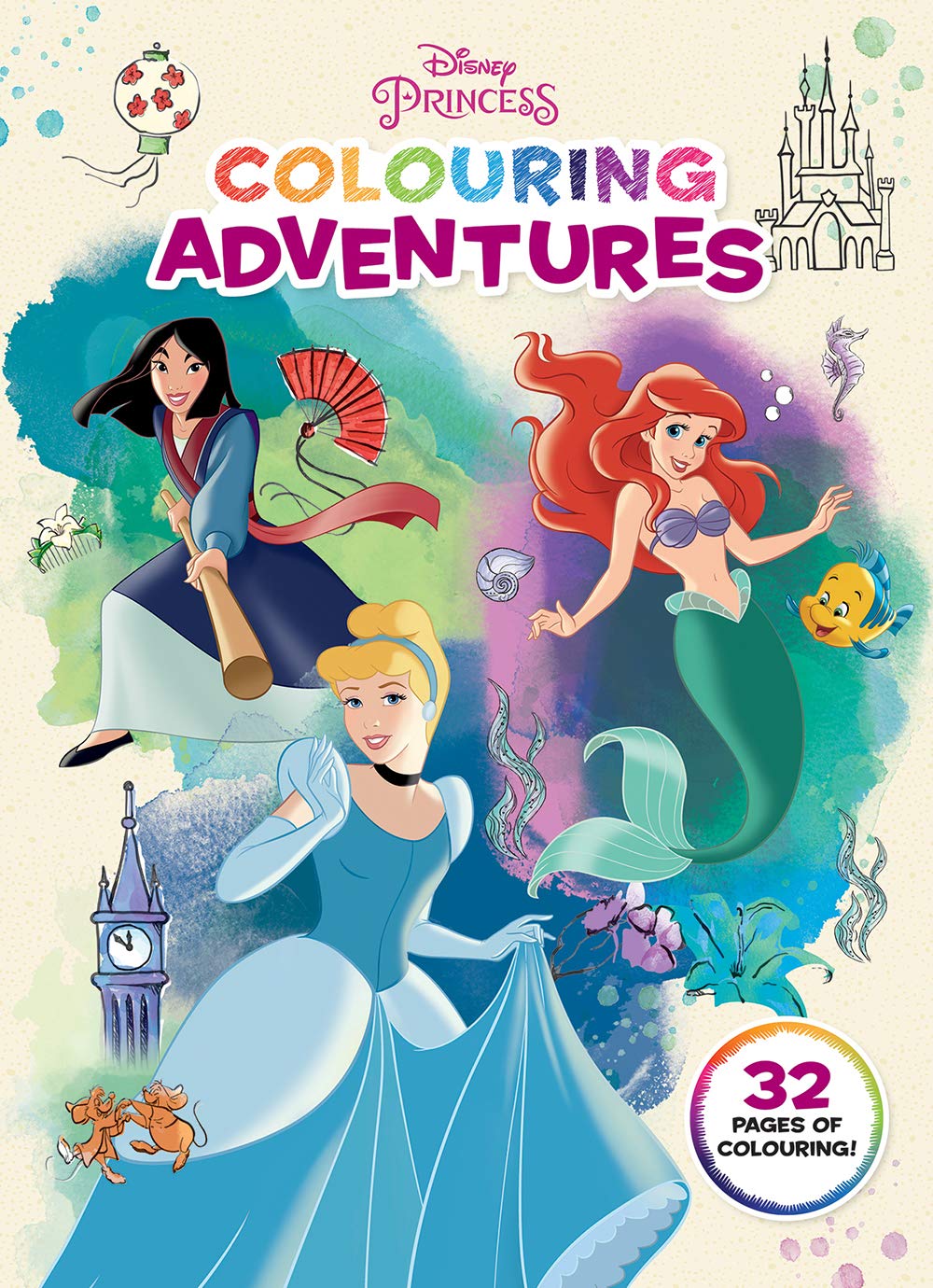 Disney Princess: Colouring Adventures : Amazon.com.au: Books