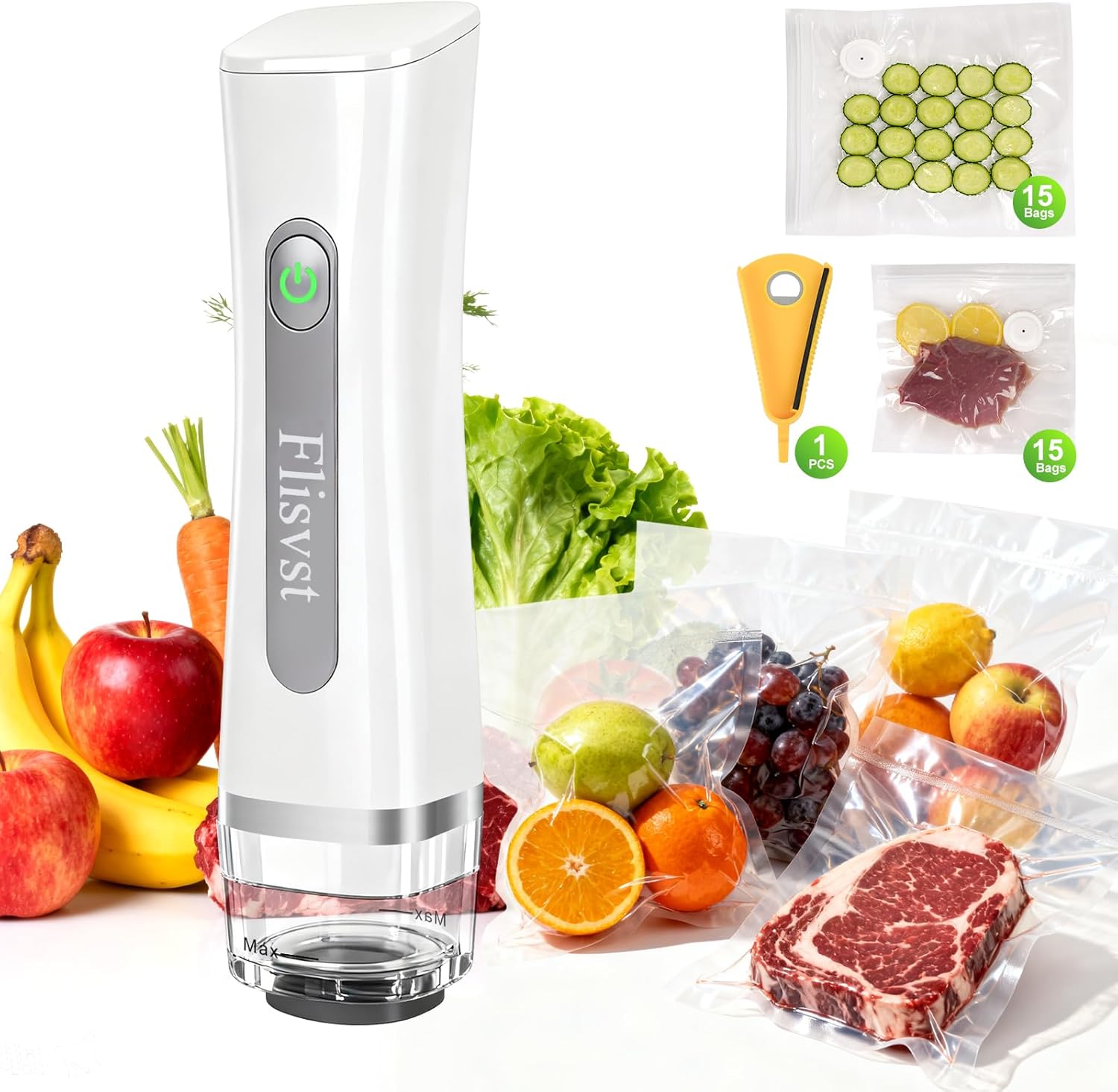 Amazon.com: Compact Vacuum Sealer for Food Storage, Powerful Handheld ...