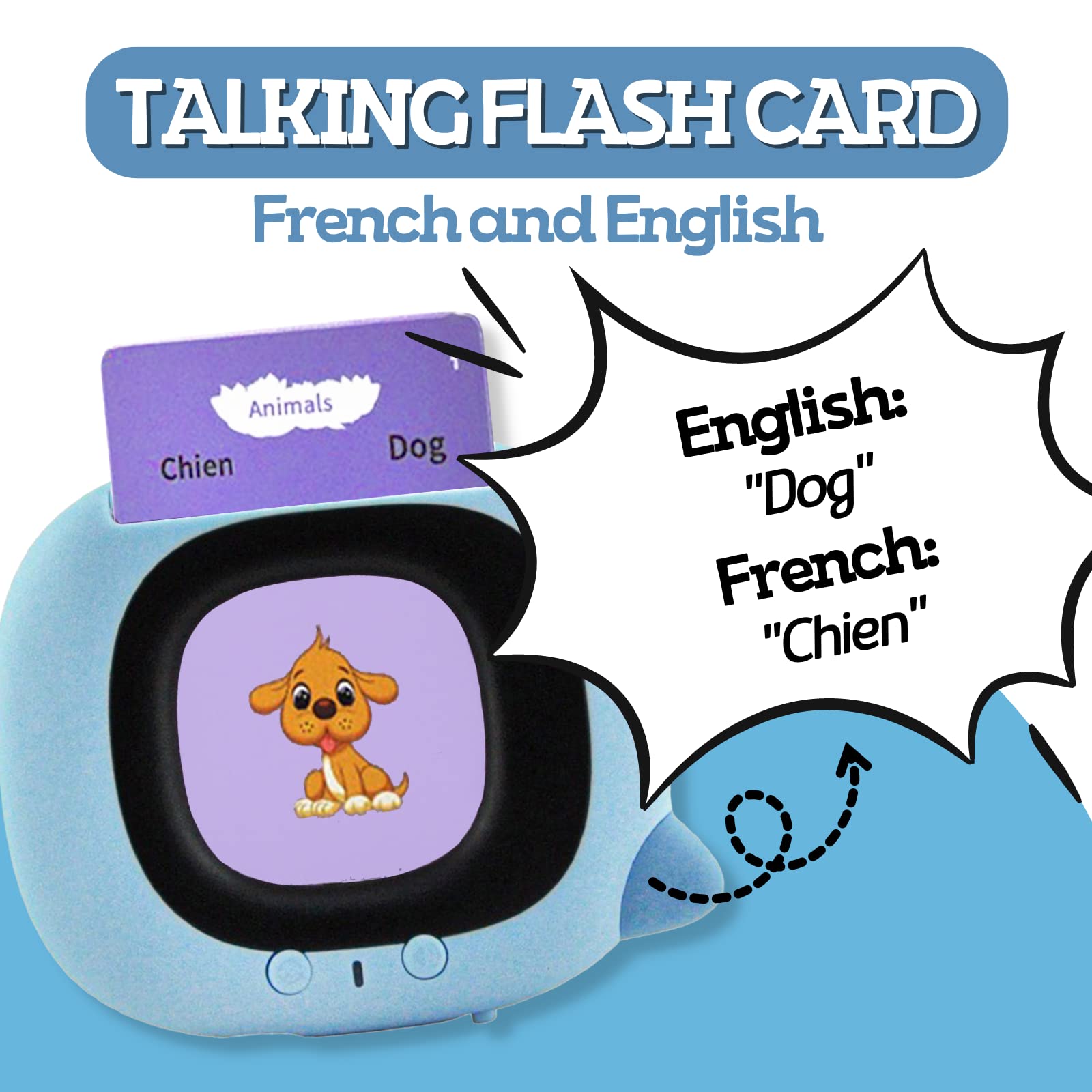 Snapklik.com : ZEENKIND French & English Talking Flash Cards For ...