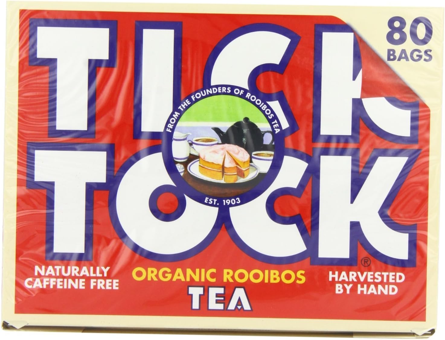 Tick Tock Original Rooibos Tea Bags (80) - Pack of 2 : Amazon.co.uk ...