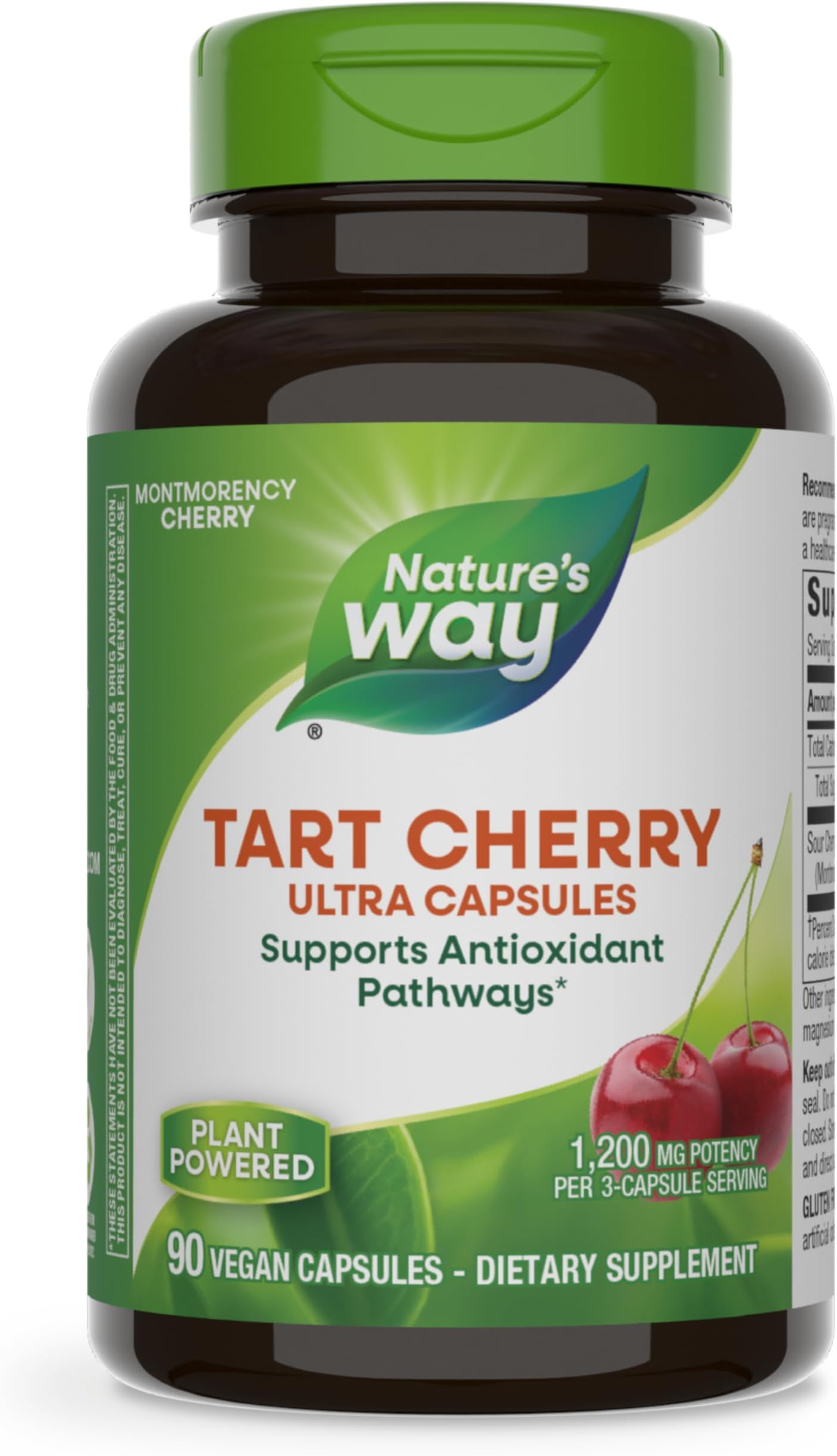 Amazon.com: Nature's Way Tart Cherry Ultra Capsules, Montmorency Cherry ...