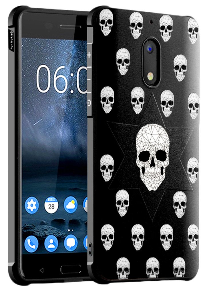 Golden Sand Nokia 6 Back Cover, Printed 3D Flexible Armor, Slim Premium ...