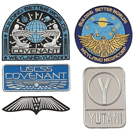 Amazon.com: Alien Movie USCSS Covenant Weyland Yutani Patch (5PC Bundle ...