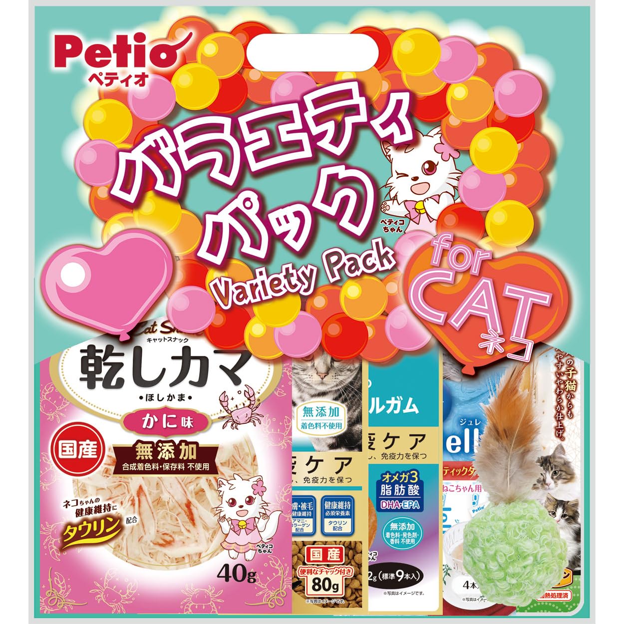Amazon.co.jp: ペティオ (Petio) 2025年ペティオ 猫用お楽しみセット ＊おもちゃは選べません : ペット用品