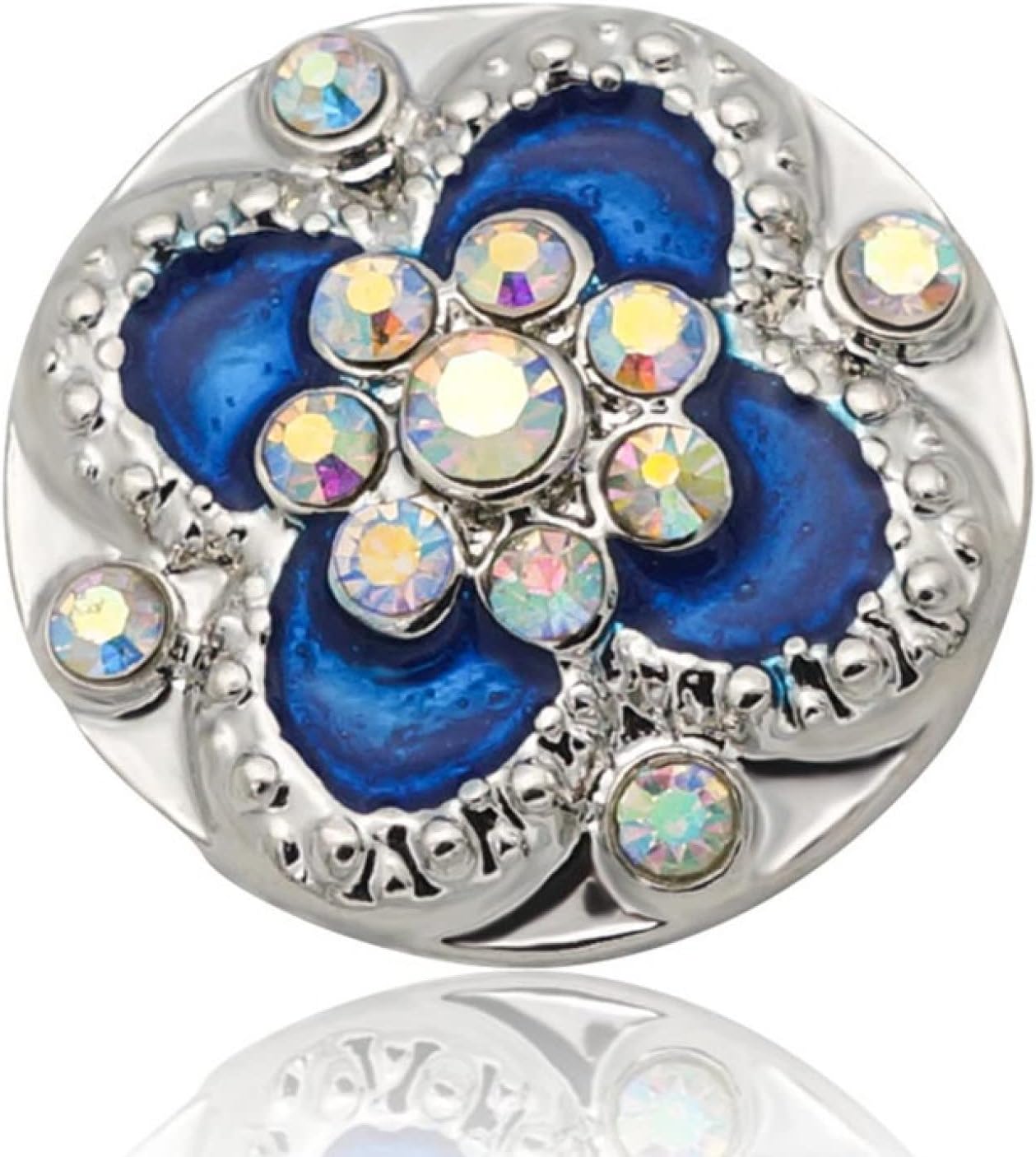 Amazon.com: 5 Pieces Rhinestones Snaps Jewelry Charms Buttons 18mm for ...