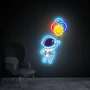 Amazon.com : Space Astronaut Neon Sign, UV Printing Acrylic Sign ...