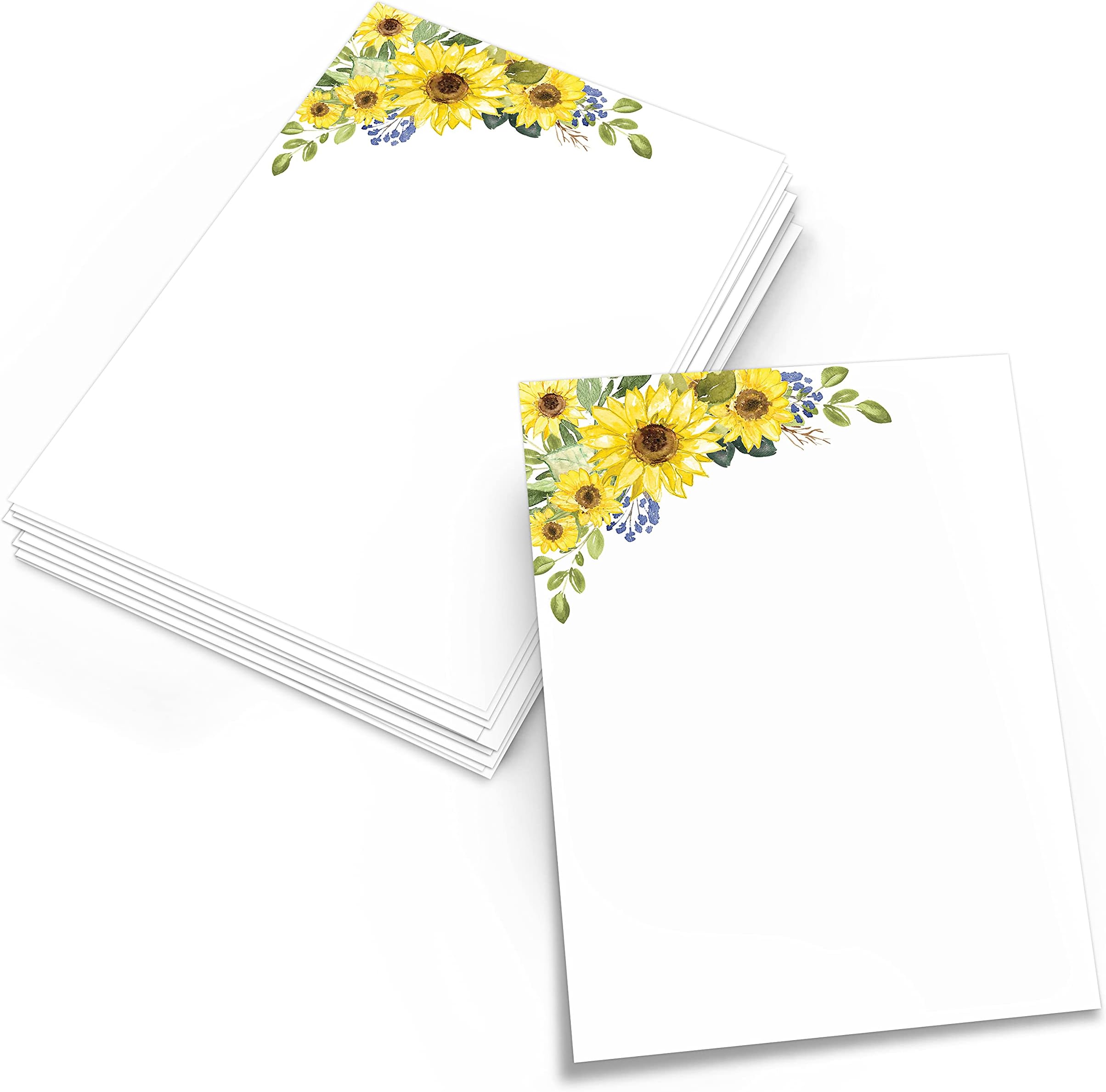 Amazon.com : Floral Lilac Note Cards, Thick Heavy Cardstock A6, 4 x 6 ...