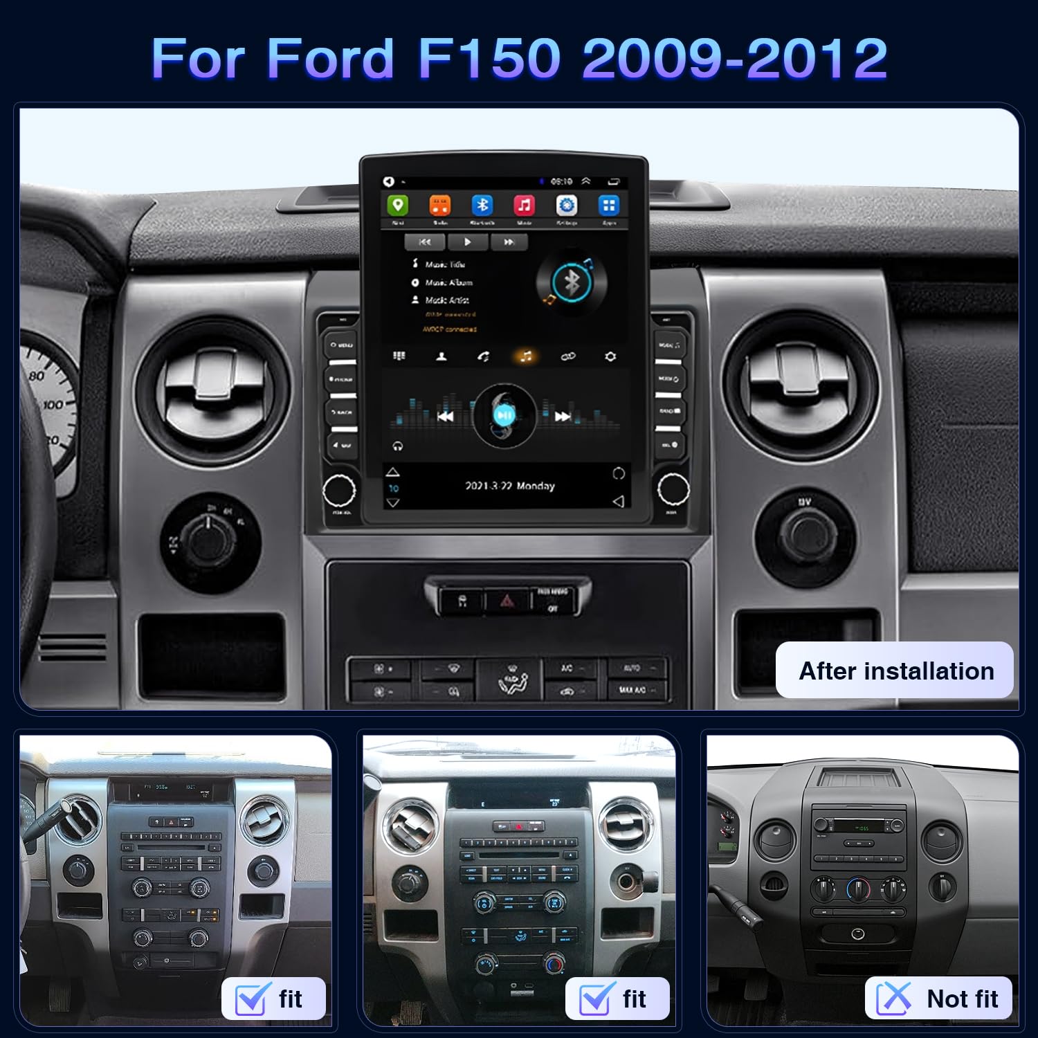 Snapklik.com : 9.7 Car Radio Stereo For Ford F150 2009 2010 2011 2012