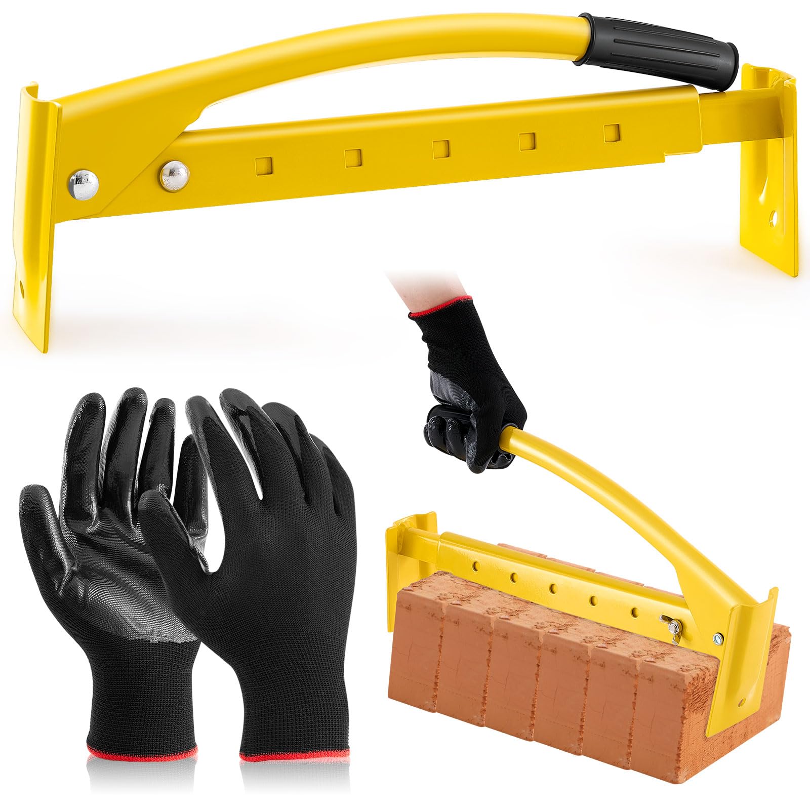 Snapklik.com : Lanties Adjustable Heavy Duty Brick Tongs Set Between ...