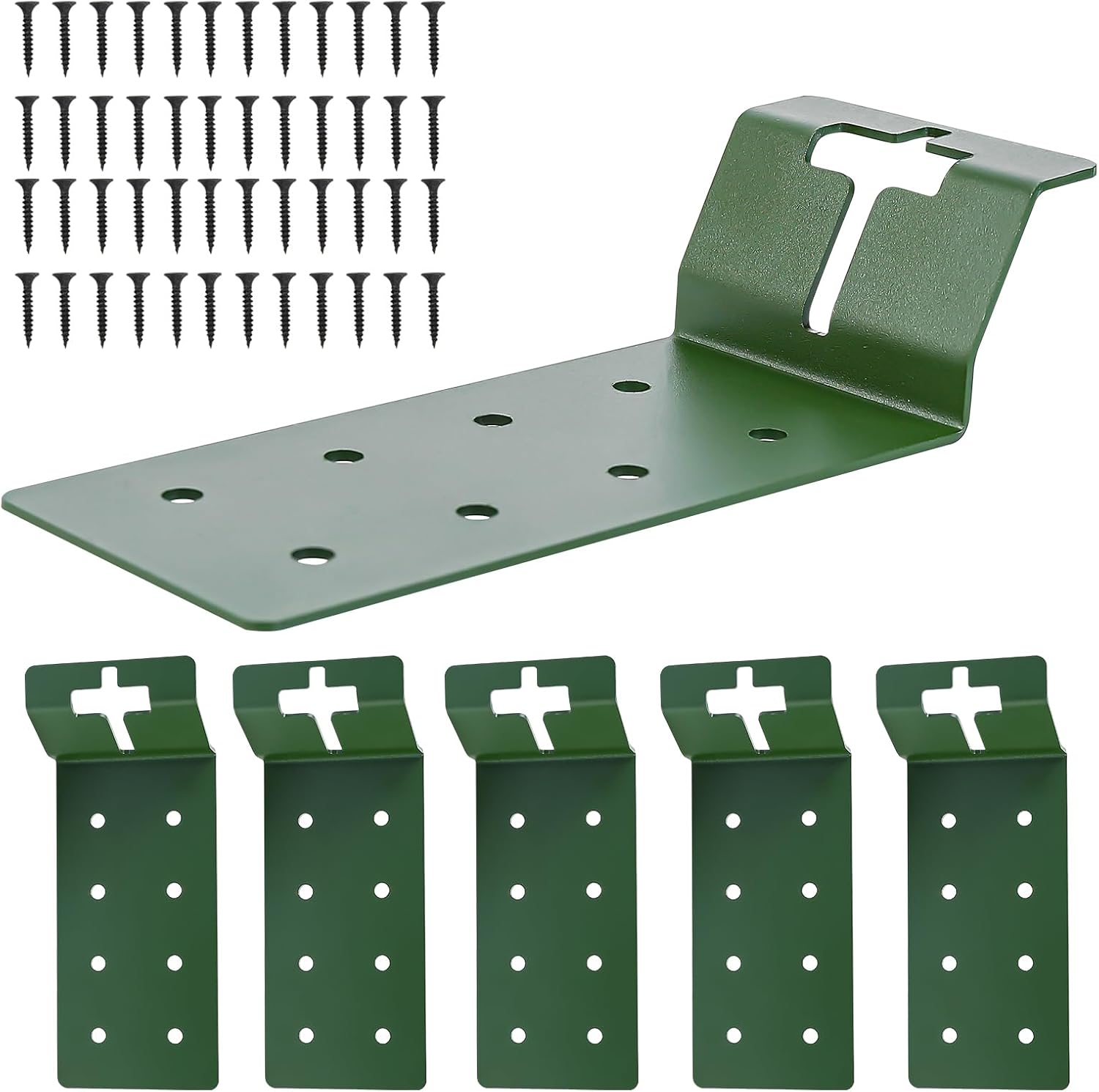 XIHUWZ 6 Pack T Post Brackets,T Post Mount Bracket 6“，T Post Target ...