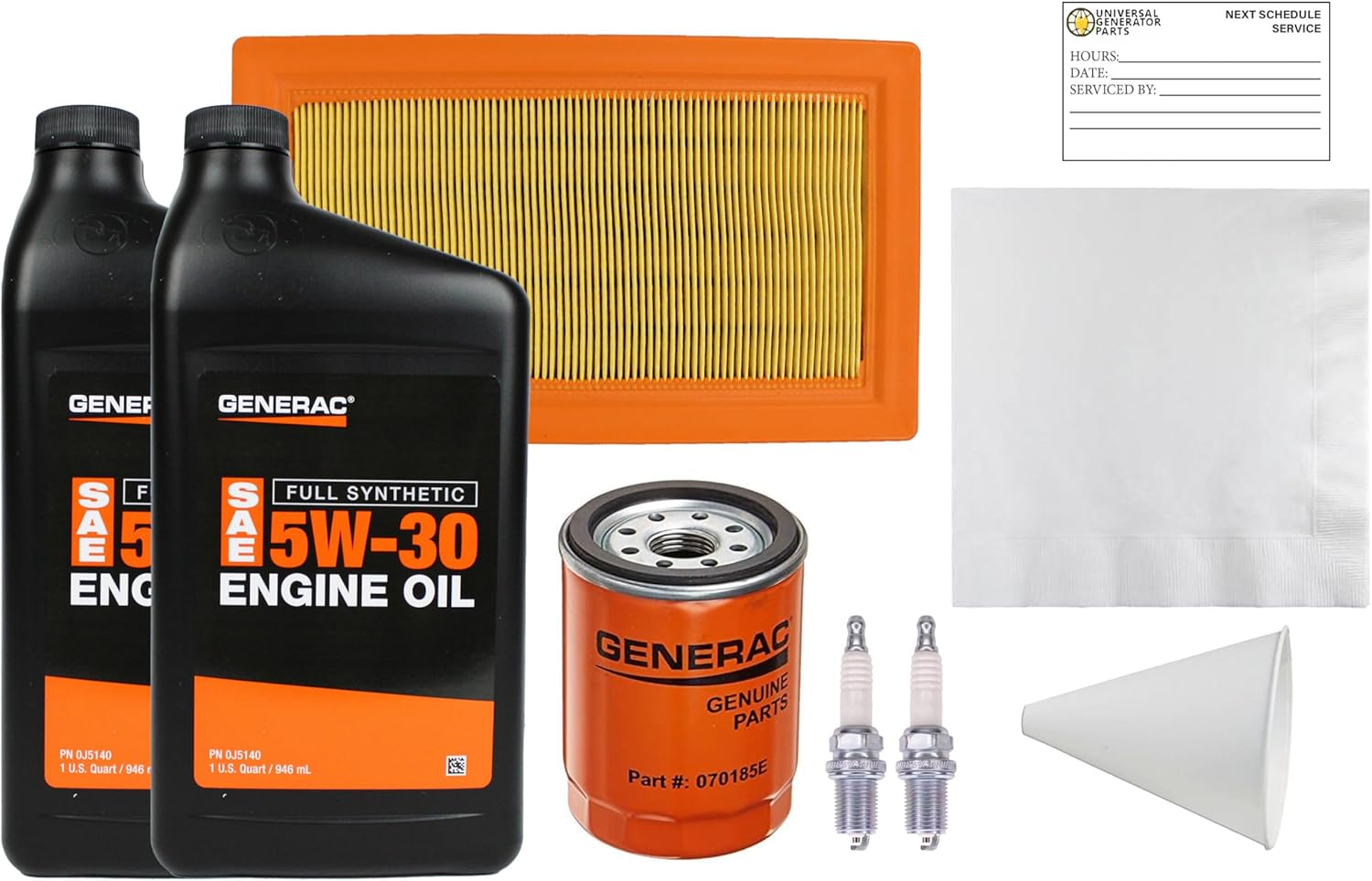 Universal Generator Part Maintenance Kit (Evolution-5W30) for Generac ...
