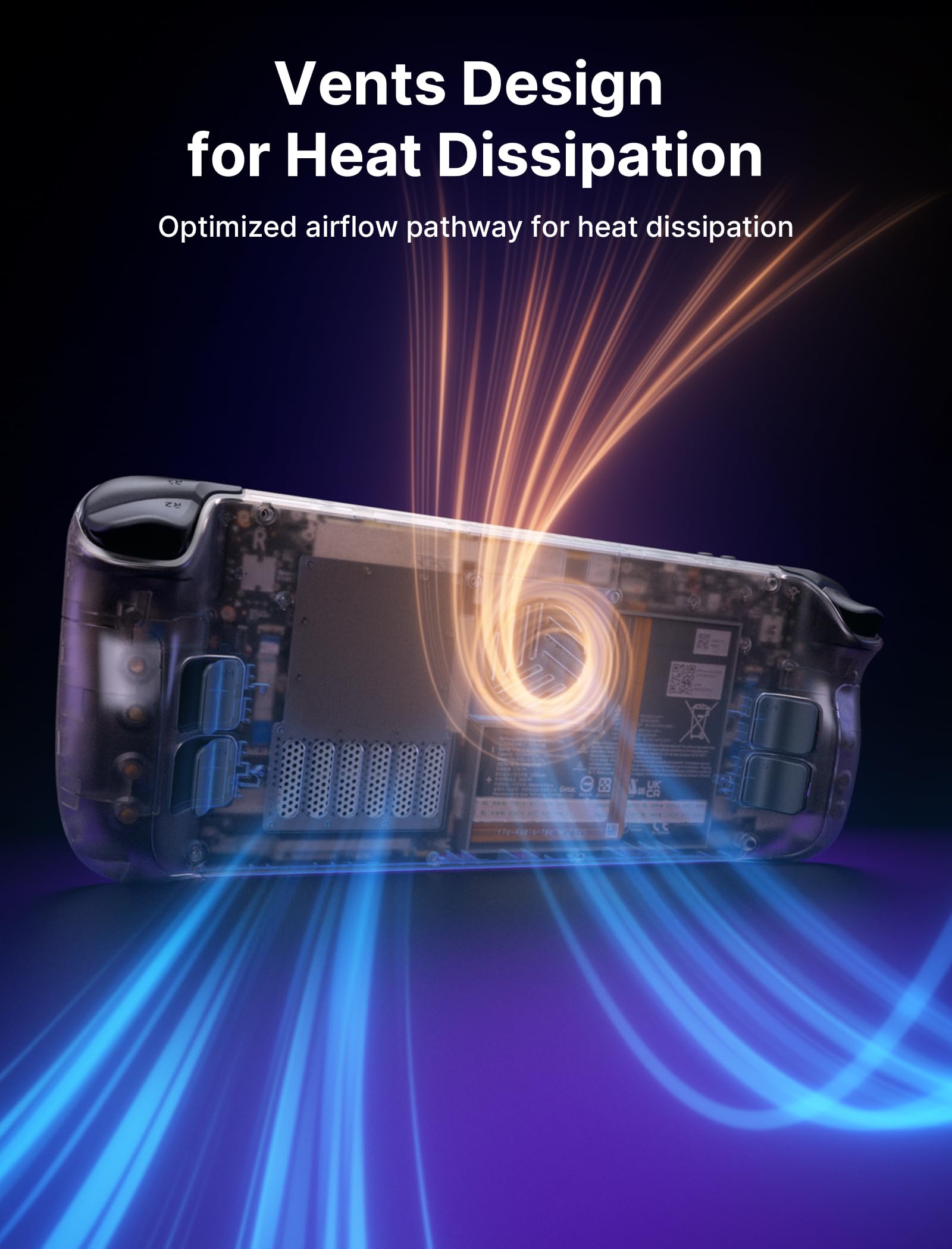 Snapklik.com : JSAUX Transparent Back Plate Vents Version Compatible ...