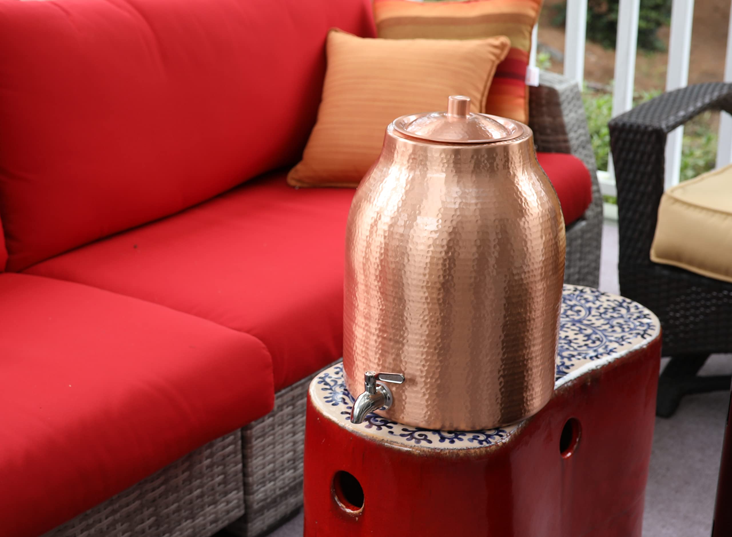 Snapklik.com : HandCrafted 100% Pure Copper Water Dispenser