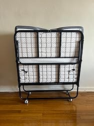 Amazon.com: EconoHome Folding Bed with Mattress - 75x38 Twin Size Bed ...