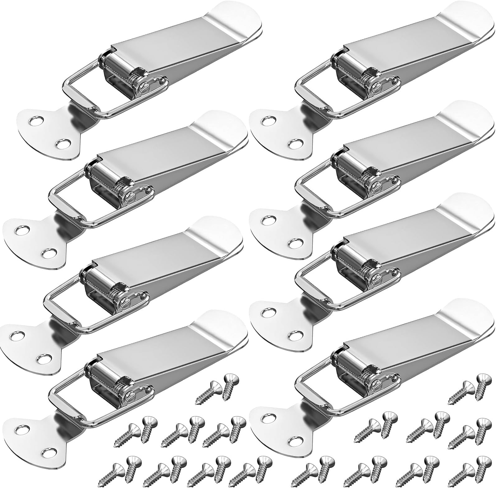 QWORK® 8 Stück Robuster Spannverschluss 72 x 24 mm, Eckbefestigung ...