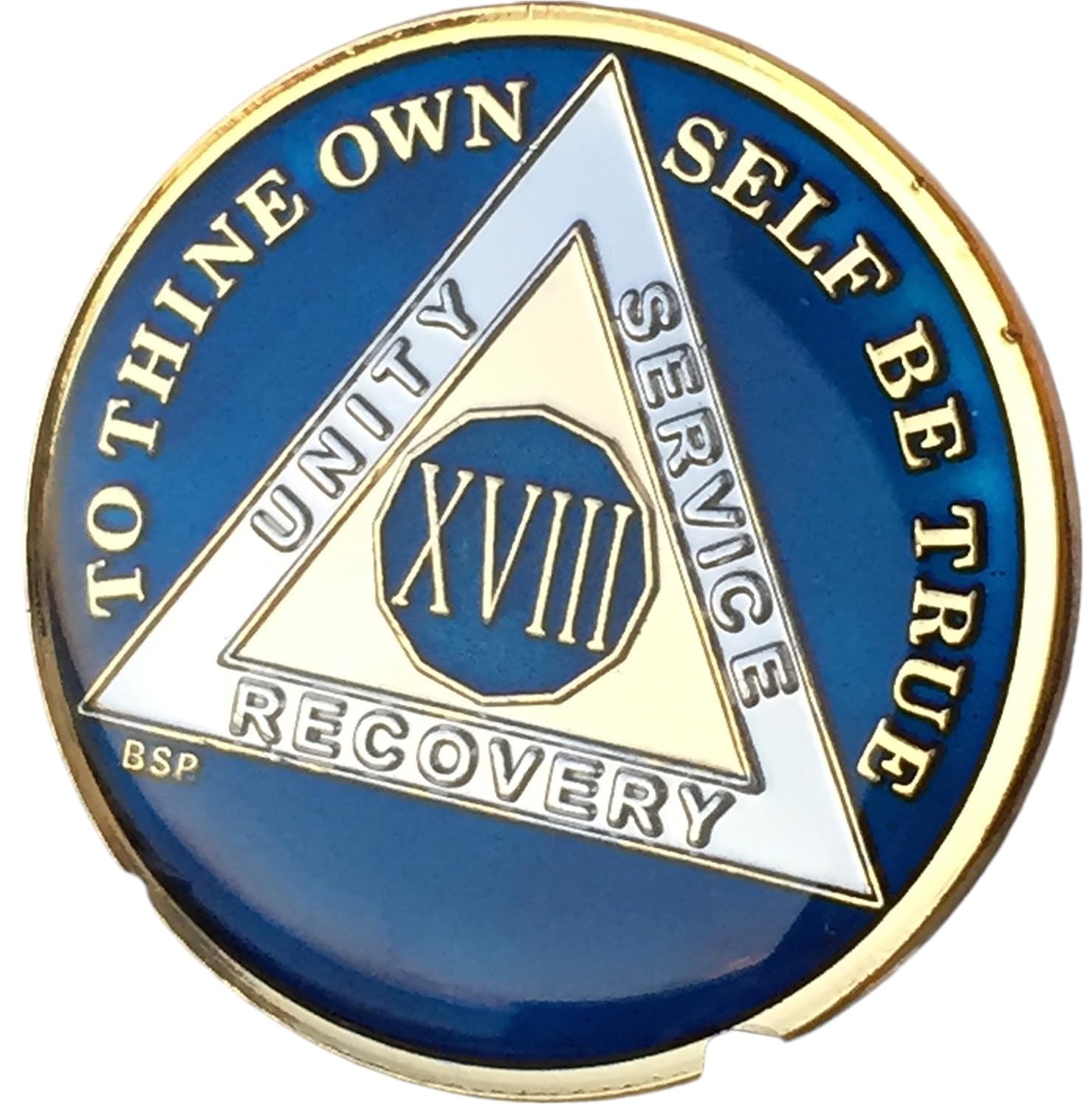 Amazon.com: Bright Star Press 18 Year Midnight Blue AA Alcoholics ...