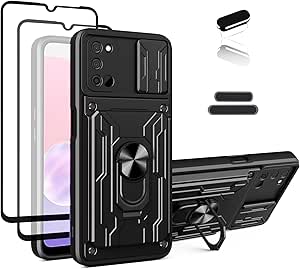 Amazon.com: LMDAMZ Wallet Case for Samsung Galaxy A03S, Credit Card Slot Sliding Door Hide ...