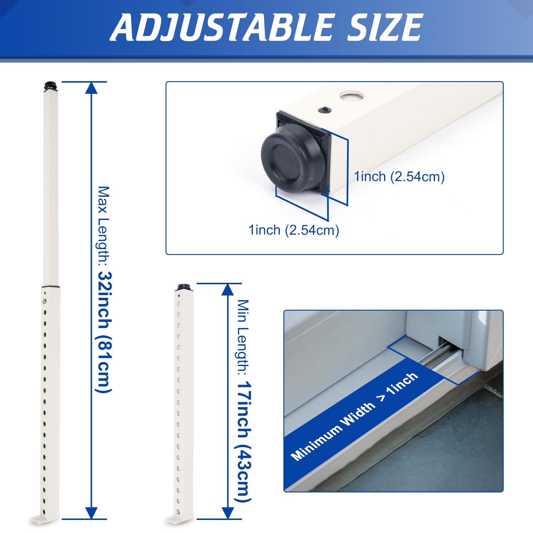 Snapklik.com : Wintcomfort Adjustable Window Security Bar, Heavy Duty ...