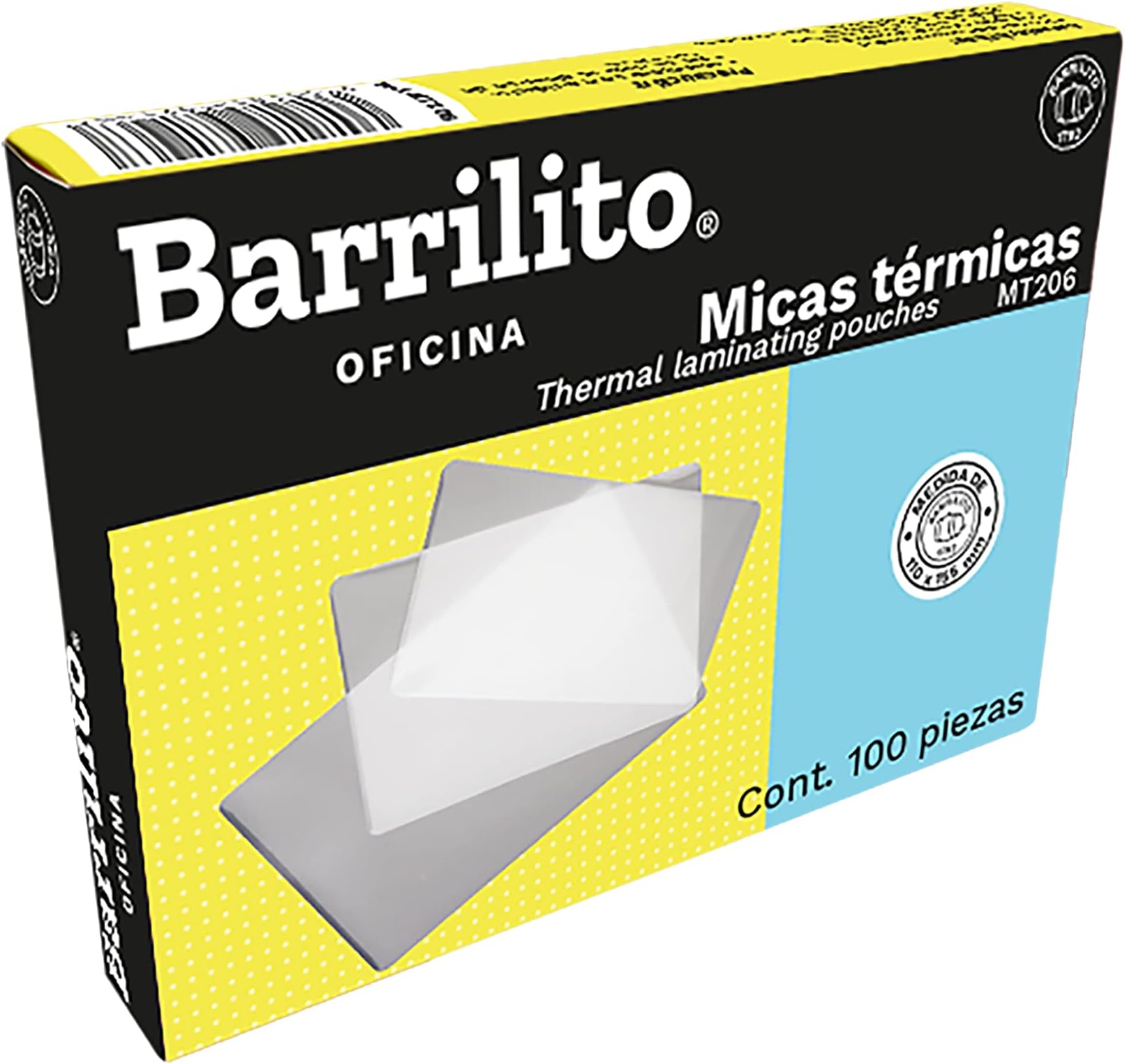 Mica Térmica rígida 64 x 108mm 8 mil, 100pz : Amazon.com.mx: Oficina y ...