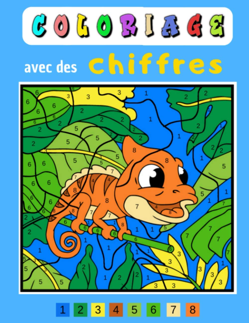 Buy Coloriage avec des chiffres: cahier de coloriage par numéro animaux ...