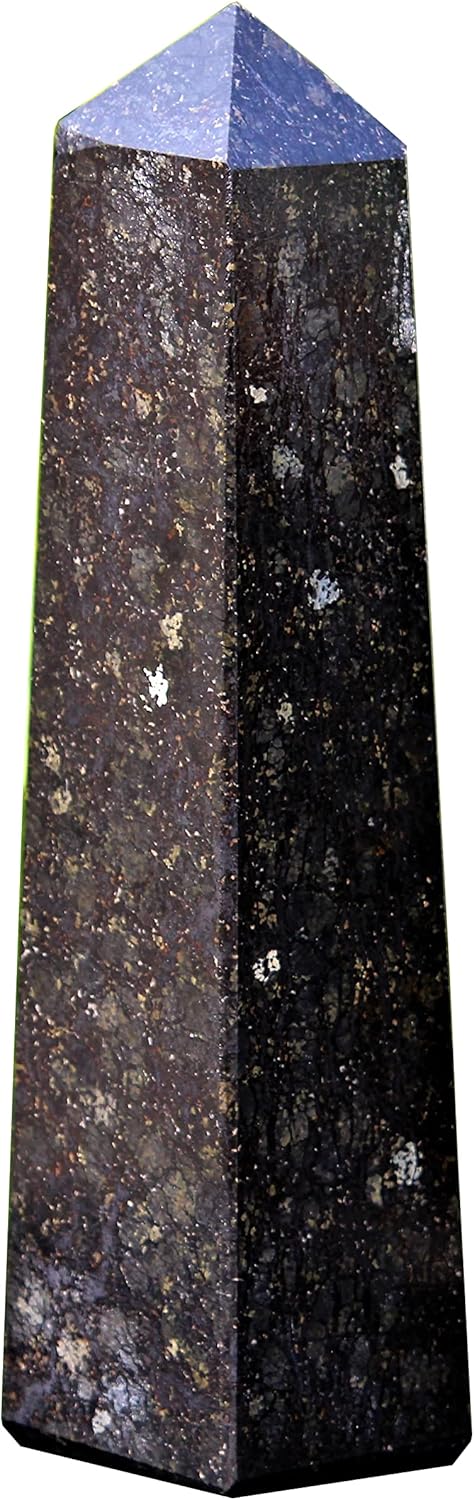 Amazon.com: Superb Natural Polished Black Coppernite Quartz Crystal ...