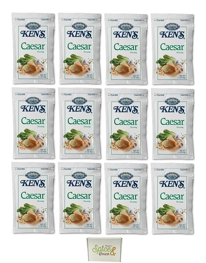 Amazon.com : Salad Dressing 1.5 oz. Packet | Pack of 12 | (Caesar ...