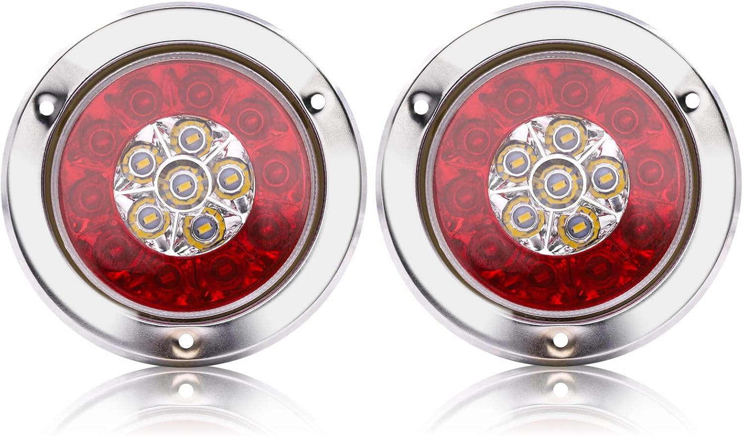 Amazon.com: ZHHXYanh LED Truck Tail Light Round Brake Light, Trailer ...