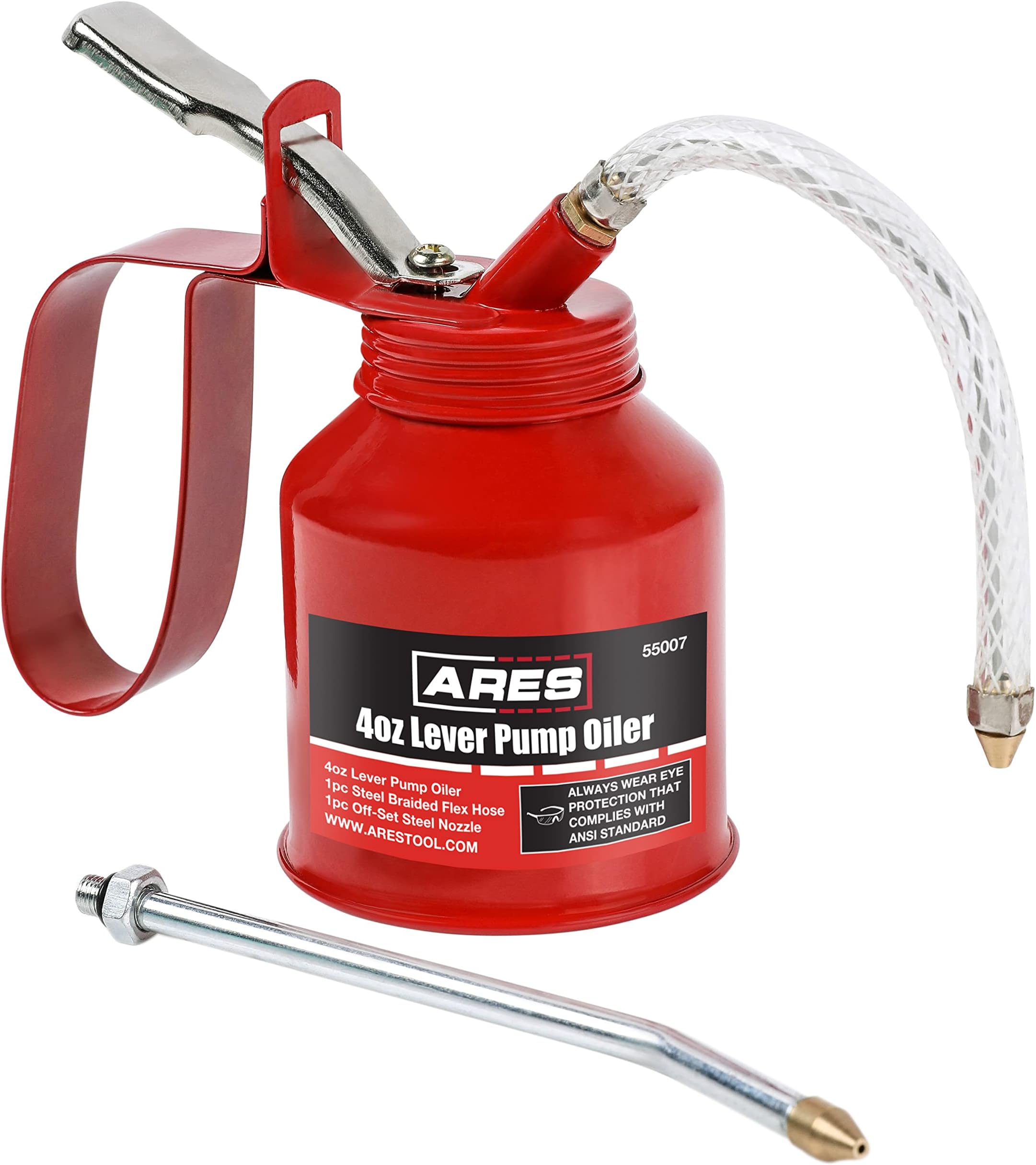 Amazon.com: Junchi Hand Pump Oiler Can Professional Level 8 oz ...