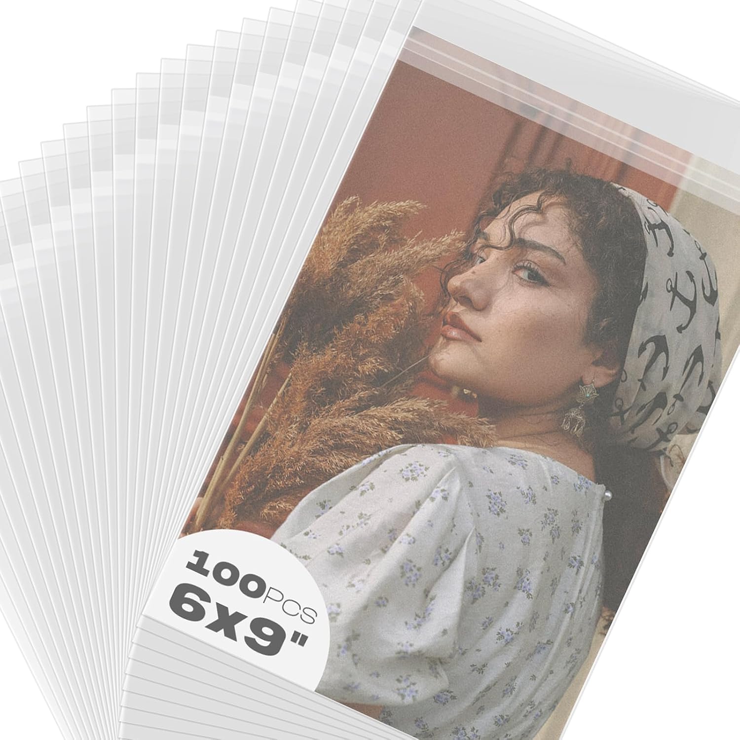 Amazon.com: AUEAR, 6"x9" (100 Pack) Clear Plastic Sleeves - Acid Free 1 ...