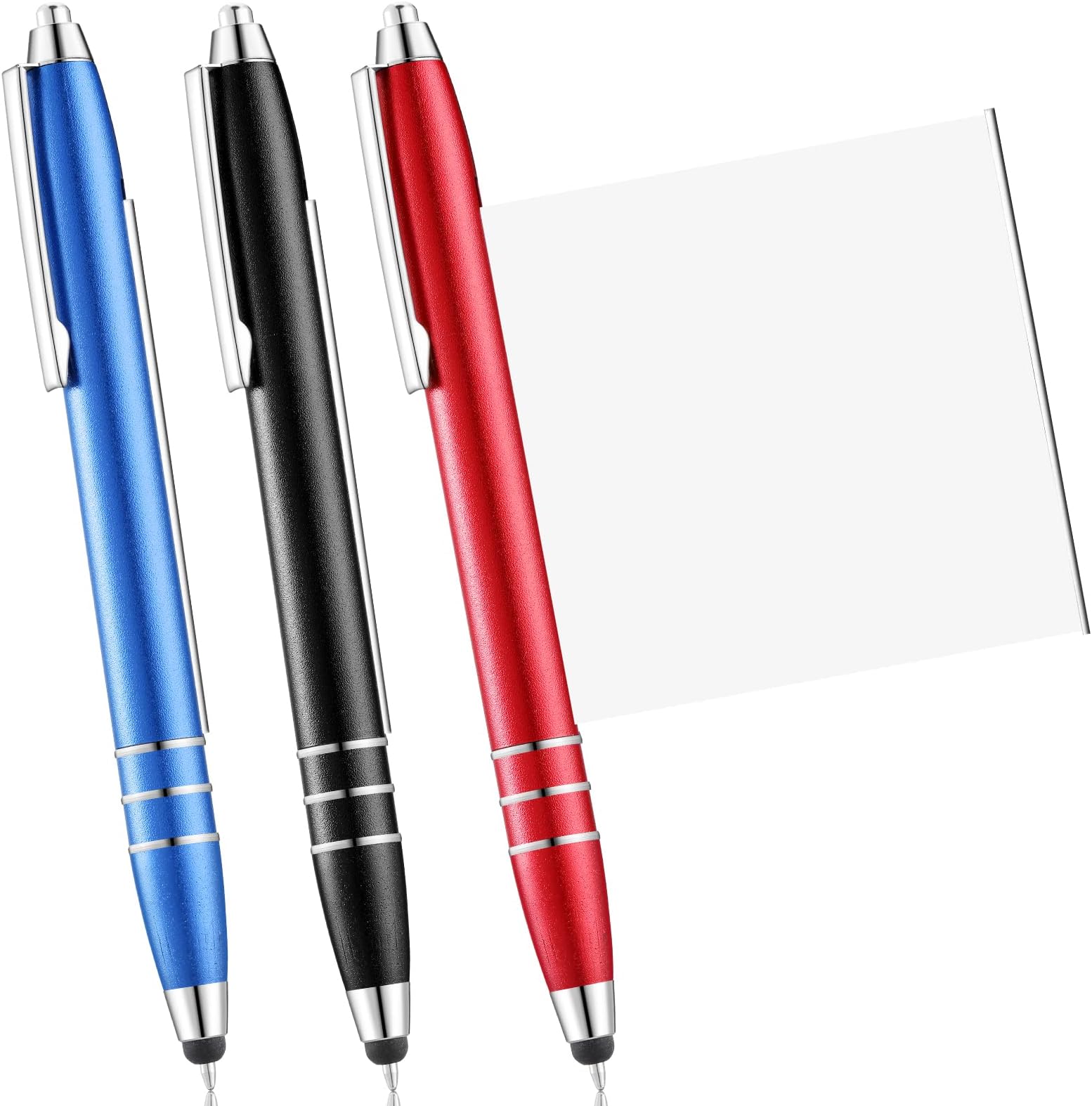 Nezyo 3pcs Metal Ballpoint Pens Pen With Retractable Sheet Tab Pen ...