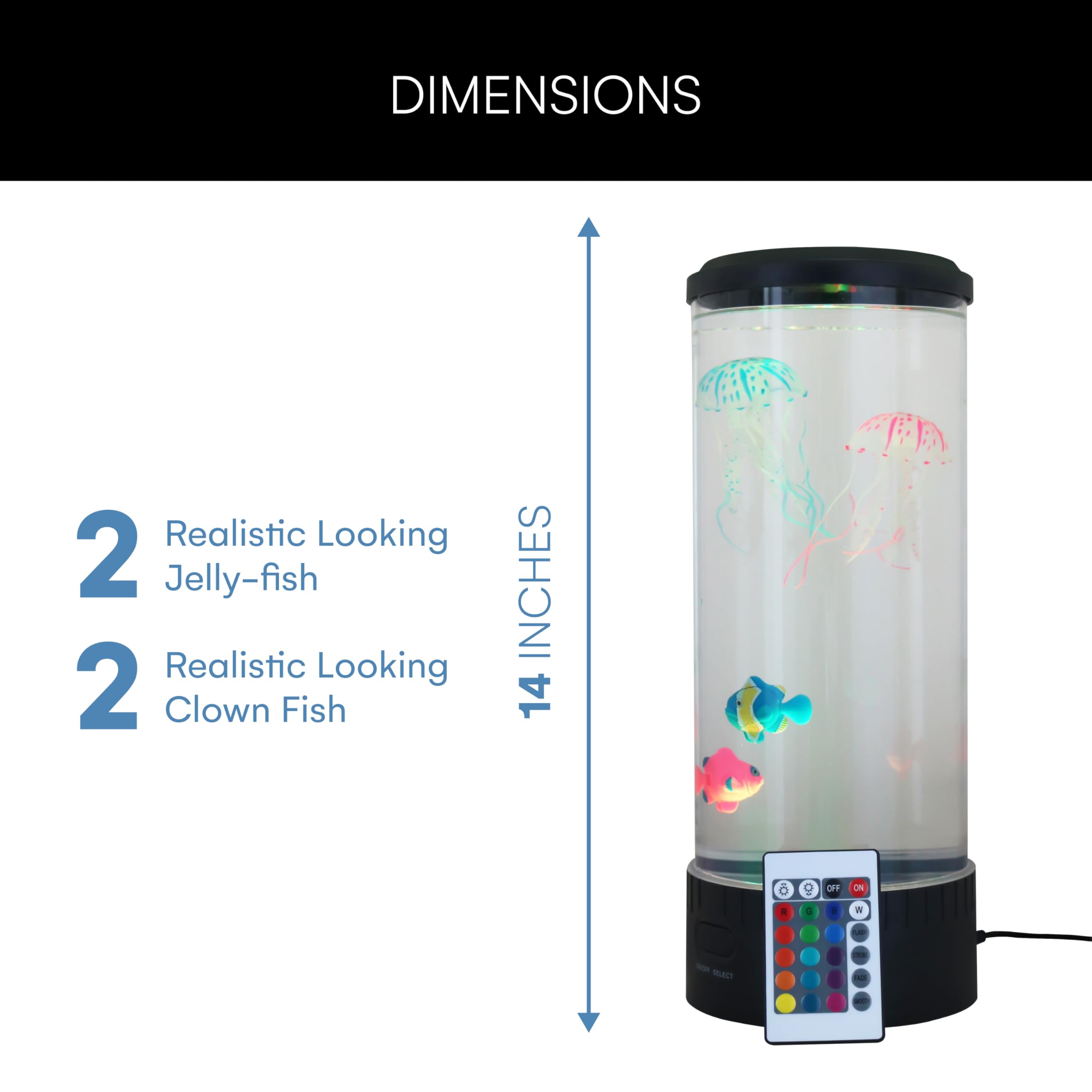 Snapklik.com : Flybold Jellyfish Light - LED Aquarium Lamp