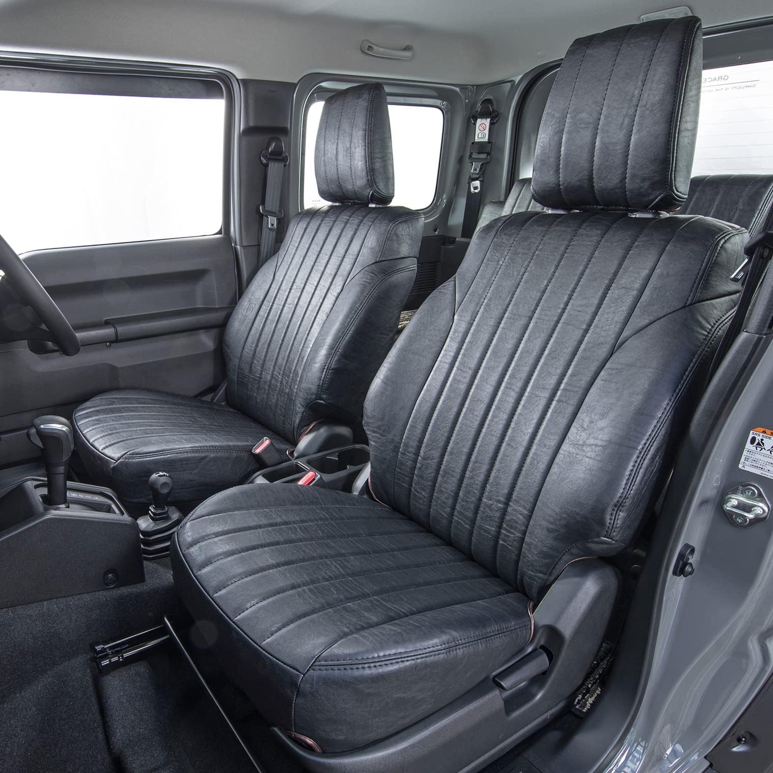 Amazon | グレイス(Grace) graceシートカバー クラシック ブラック JB64/JB74ジムニー/シエラ (S090-A H30.07~) CLA-S090ABK | シート ...