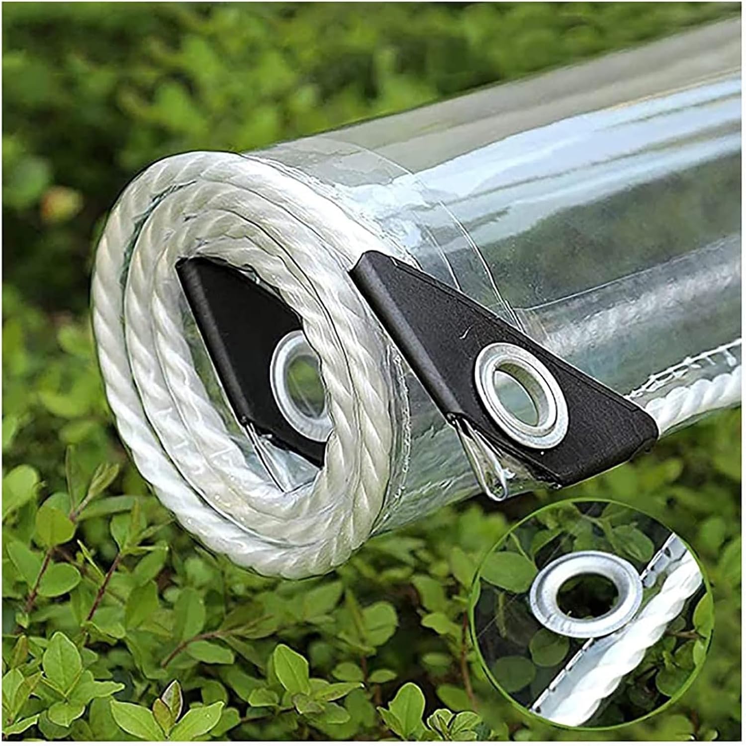 Amazon.com: Liyadolaam PVC Waterproof Tarpaulin Heavy Duty Clear Tarp ...