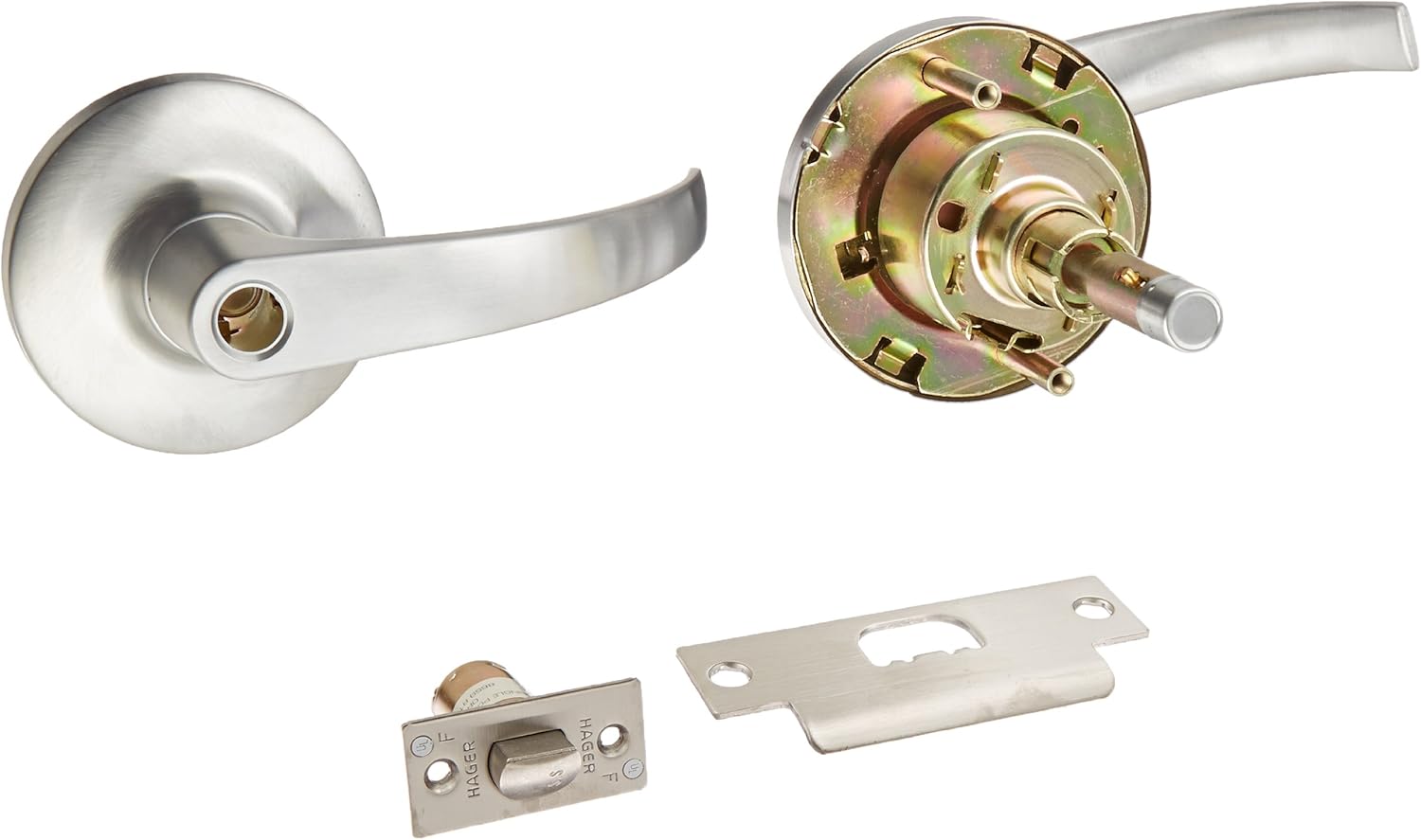 Hager 3400 Series Heavy Gauge Steel/Zinc Grade 1 Cylindrical Privacy ...