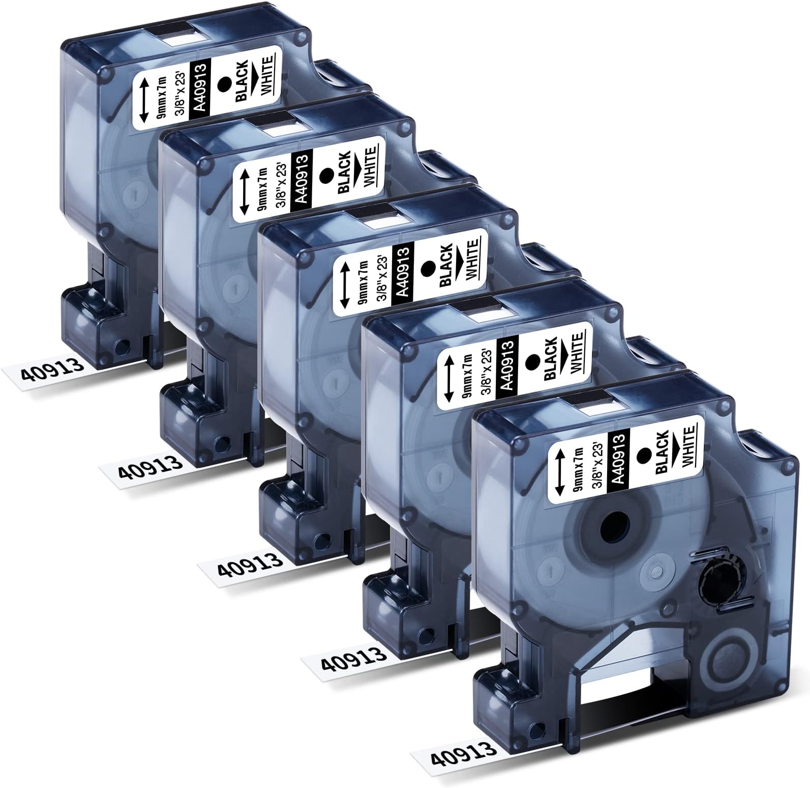 Unistar Compatible Dymo 9mm Replacement for Dymo D1 Label Tape 9mm x 7m ...