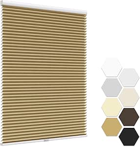 LazBlinds No Tools No Drill Cordless Cellular Shades, Light Filtering ...