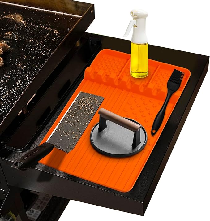 Amazon.com: Silicone Griddle Tools Mat for Blackstone-Side Shelf Mat ...