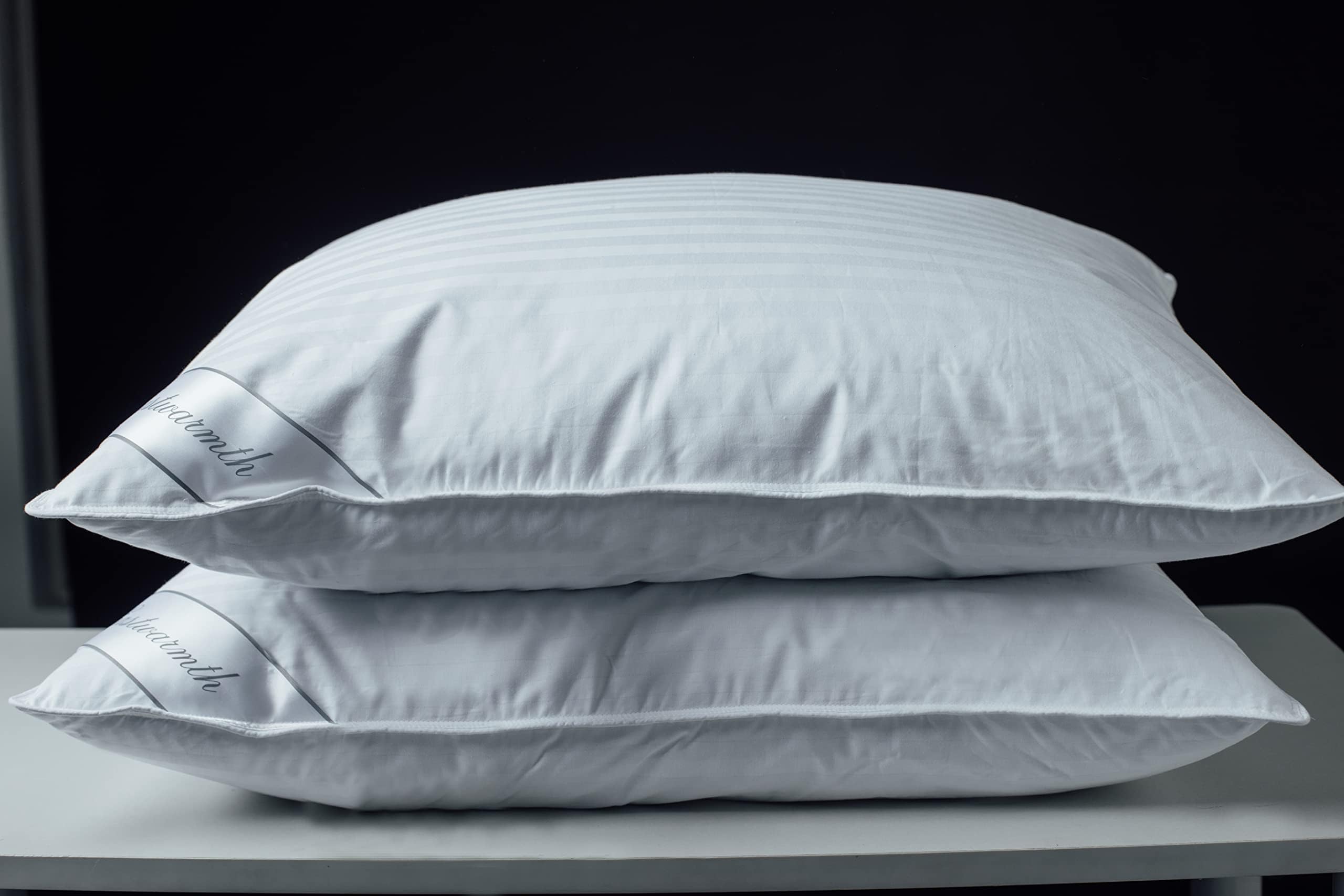 Amazon.com: Eastwarmth Goose Down Feather Soft Pillows One Pack 100% ...