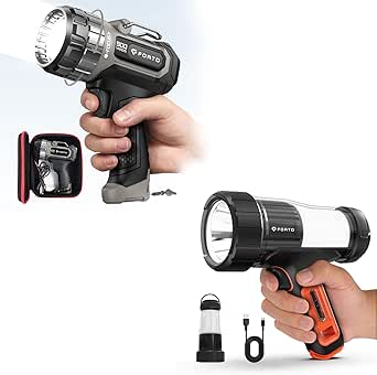 Amazon.com: FORTO 1400 Lumens Compact Spotlight and 3000 Lumens ...