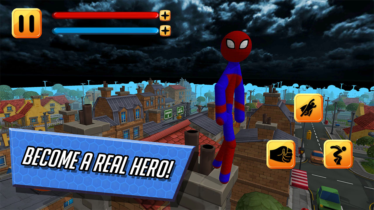 Stickman Spider Hero 3D - Application sur Amazon Appstore