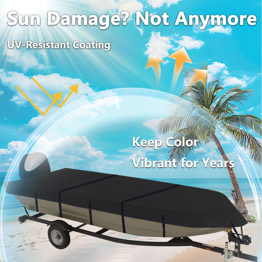 Snapklik.com : Jon Boat Cover Fit G3 1436 1436W 1442 1448 Loose Jon ...