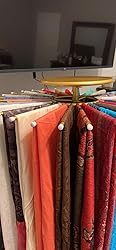 Amazon.com: Freestanding Scarf Rack with 30 Rods, Pivoting Round Scarf ...