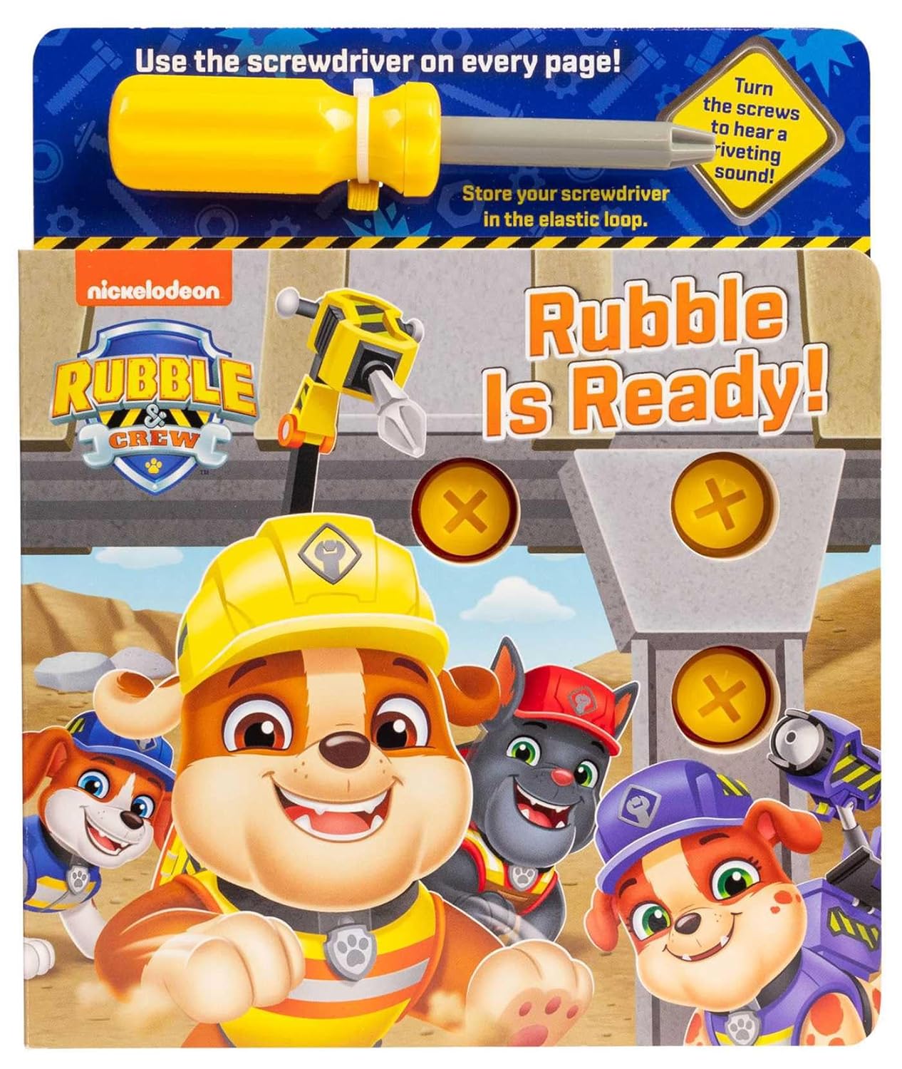 Amazon.com: Rubble & Crew: Rubble is Ready! (Interactive Tool Book ...