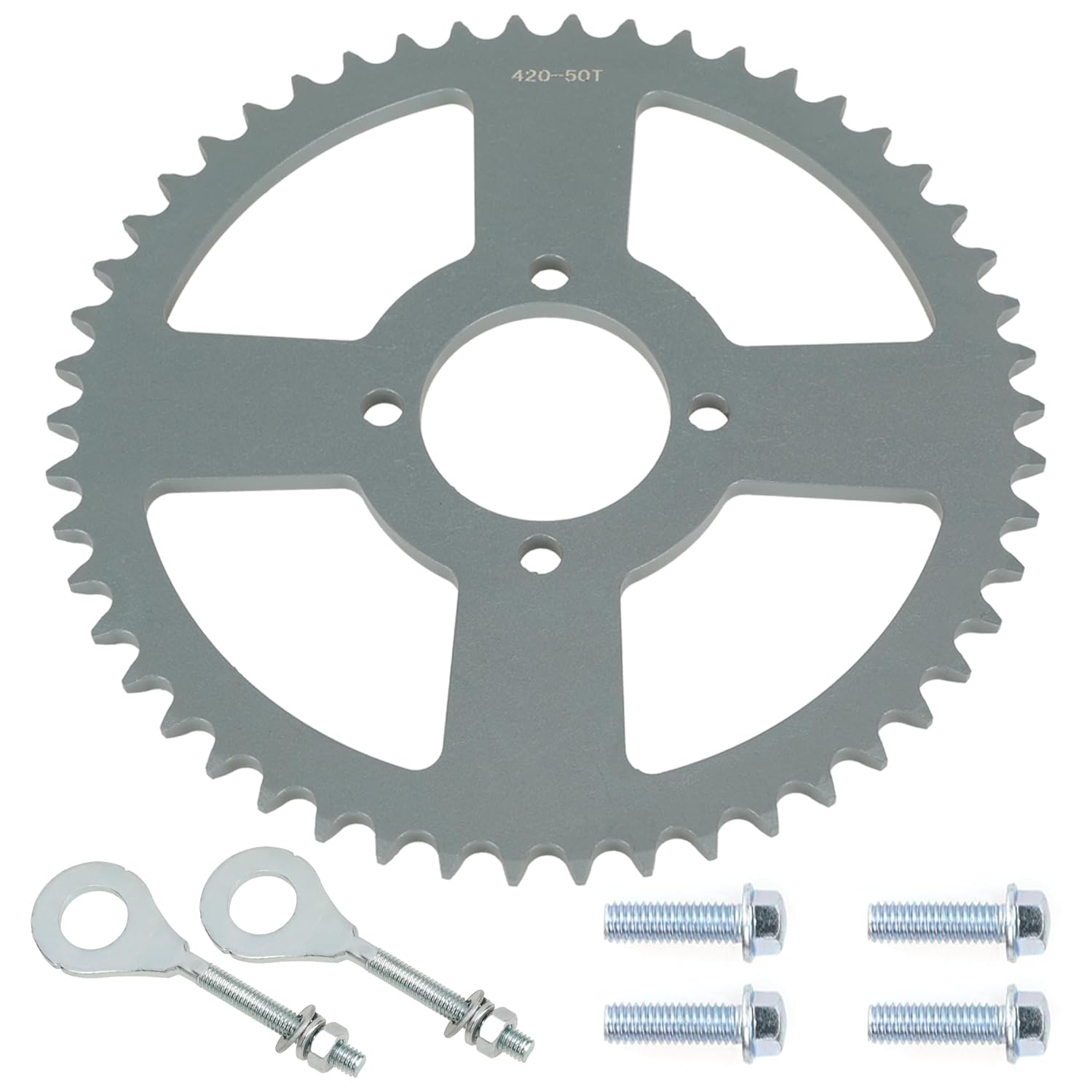 Amazon.com: YOXUFA 420 Chain Rear Mini Bike Sprocket 50 Tooth 40mm Bore for Coleman BT200X ...