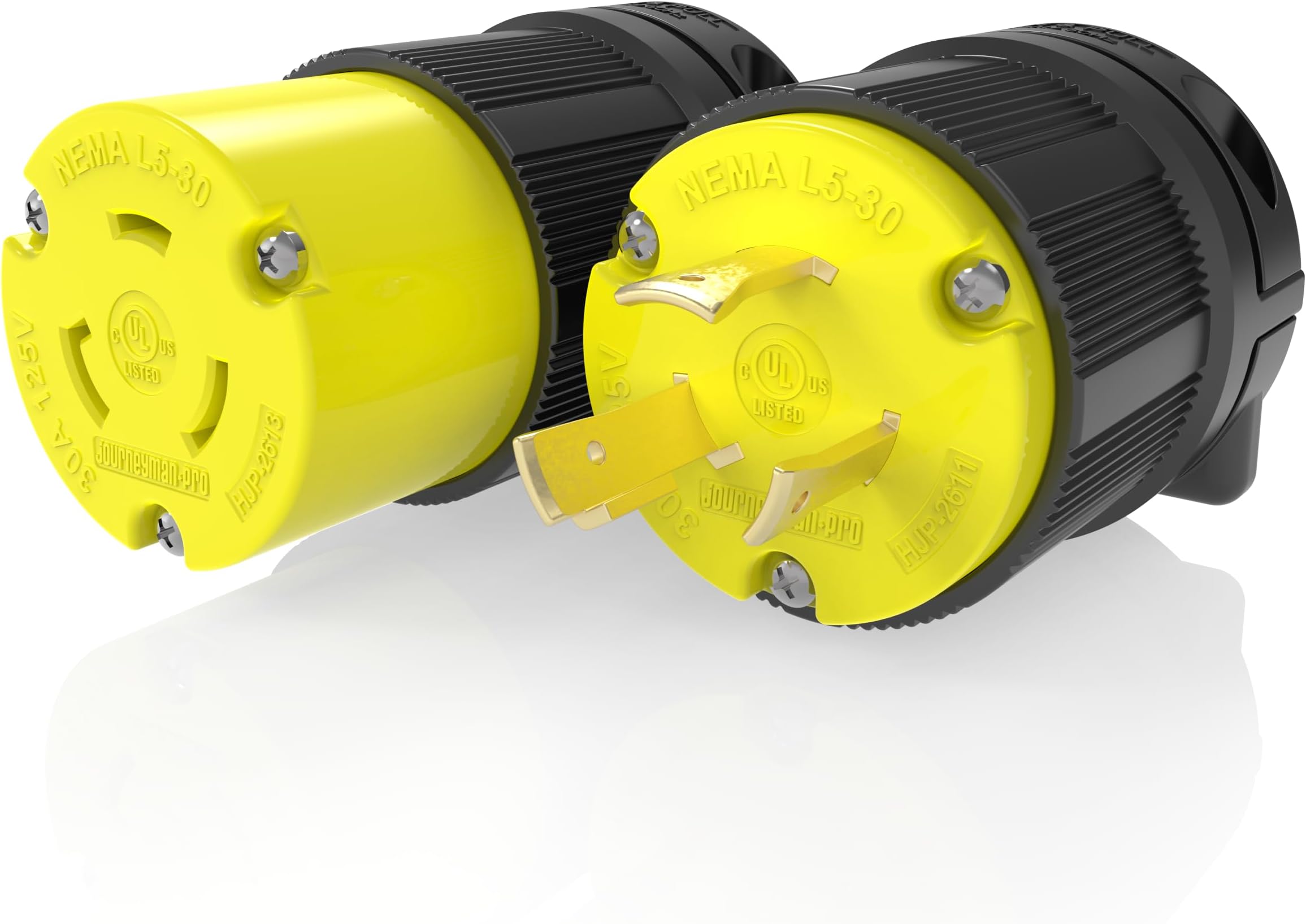 Journeyman-Pro 30 Amp, Plug & Connector Set, NEMA L5-30R & L5-30P, 125V ...