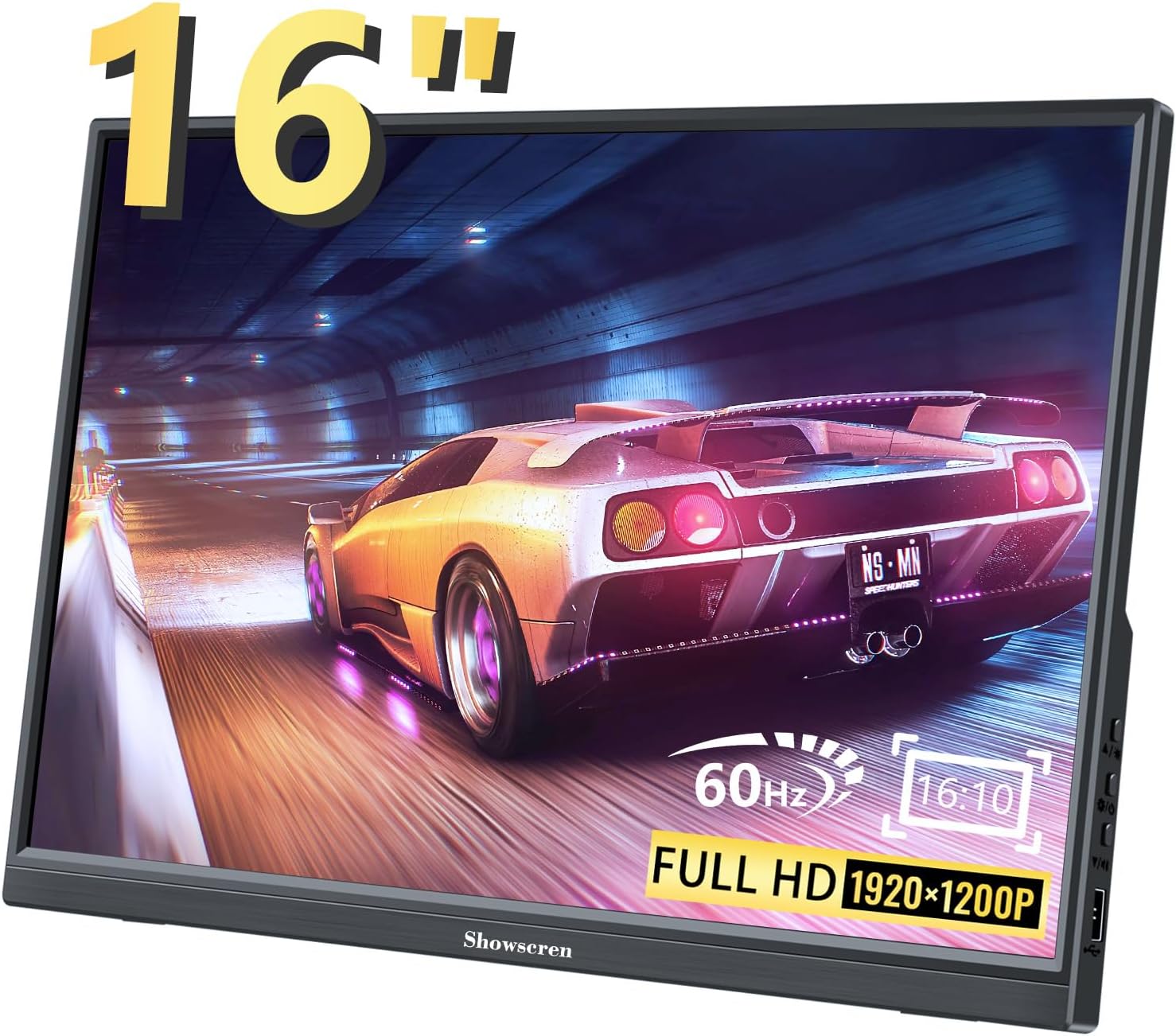 13.3 inch Small PC Monitor 1366x768 LED Mini Monitor with HDMI VGA AV ...