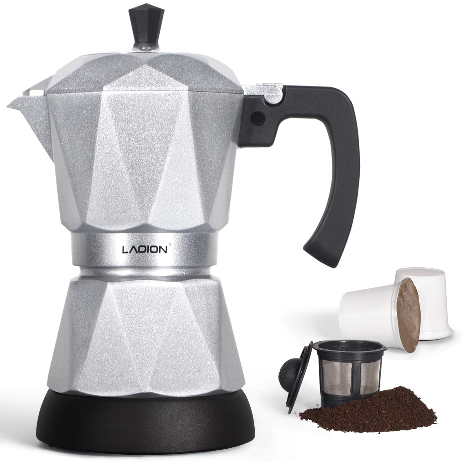 Amazon.com: LAOION Single Serve Coffee Maker for K Cup & Ground Coffee ...