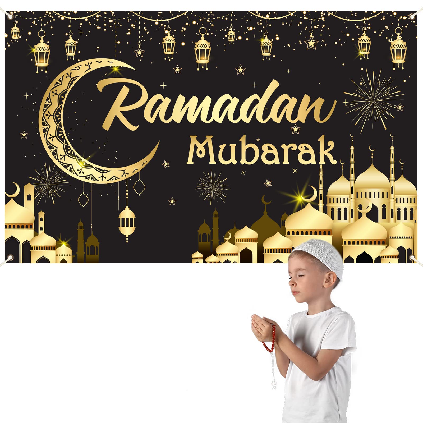 Snapklik.com : Ramadan Mubarak Party Decorations Eid Al-Adha Mubarak ...